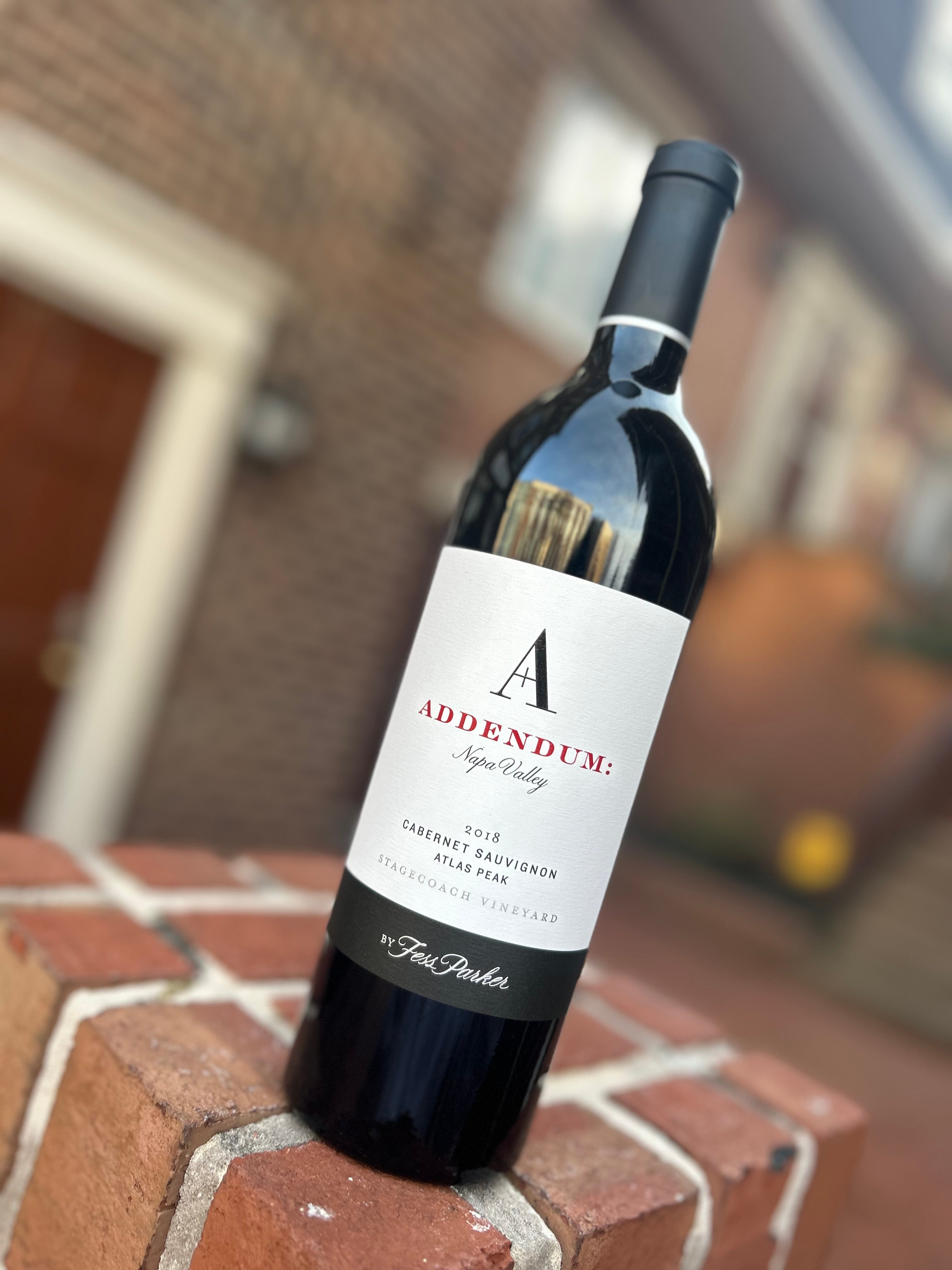 Fess Parker Addendum Stagecoach Napa Valley Cabernet Sauvignon ...